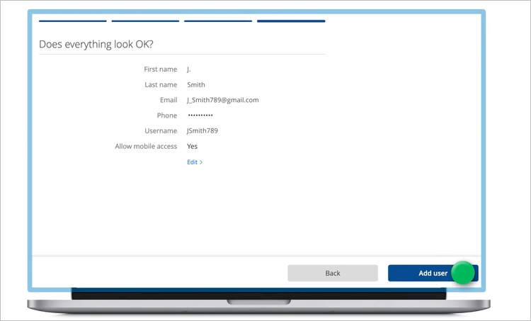 How to provide access to Chase