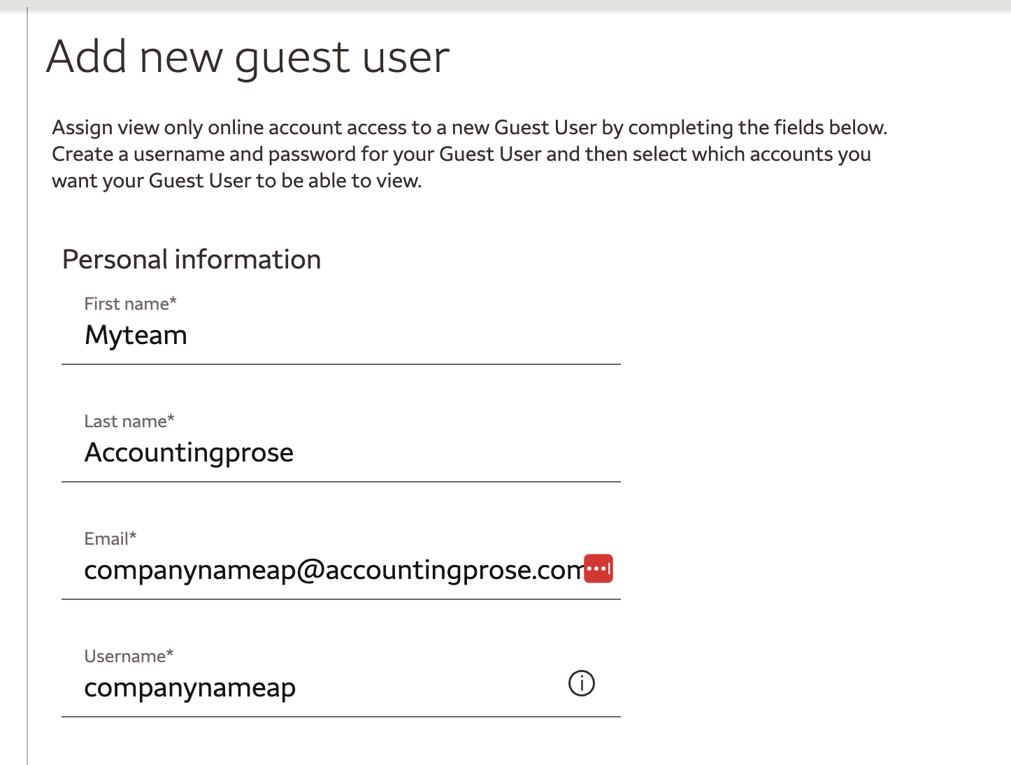 How to provide access to Wells Fargo